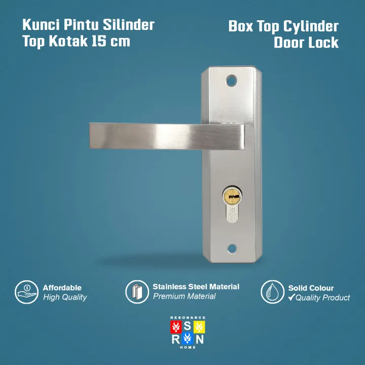 Kunci Pintu Rumah 15cm Silinder Full Set Top Safety Lock Resonance Home ...