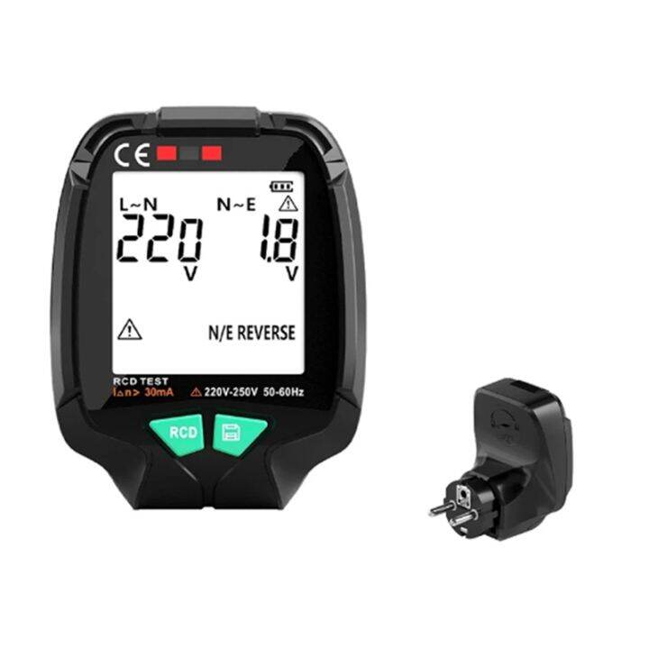 Full Screen Socket Tester Ground Zero AC Voltage Tester RCD Test Plug ...