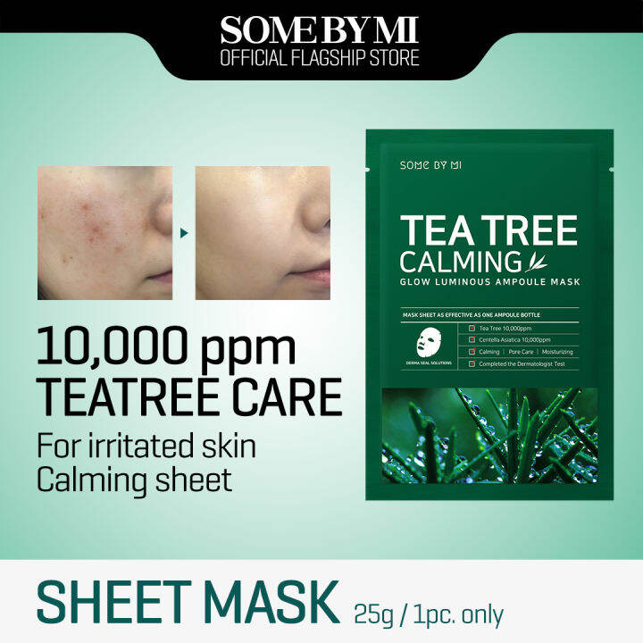 Some By Mi 30 Days Tea Tree Calming Glow Luminous Ampoule Mask (1 pc ...