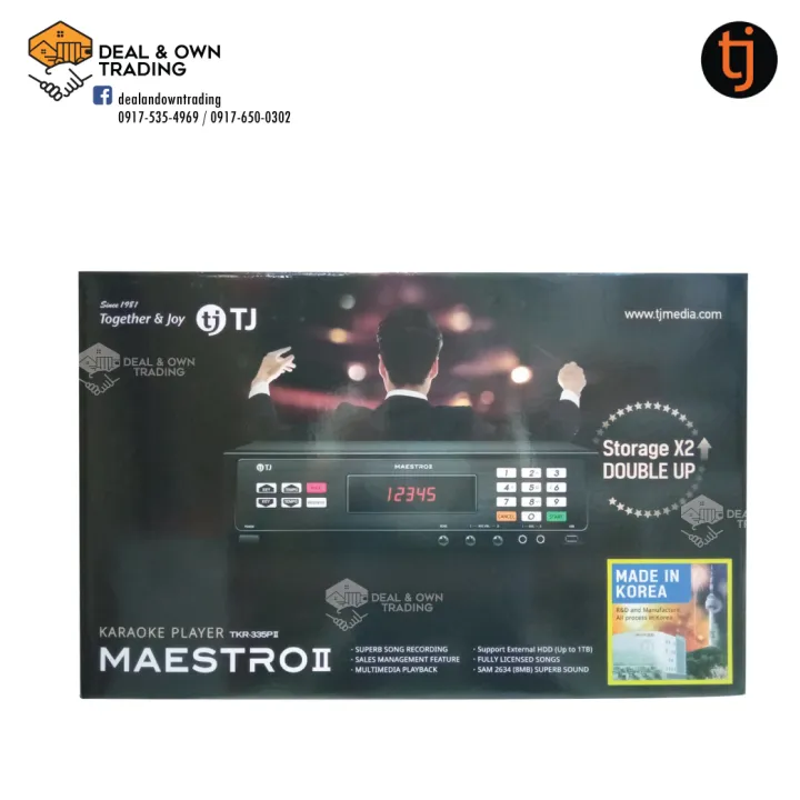 TJ Media Maestro II TKR-335PII 32GB SD CARD Karaoke Player | Lazada PH