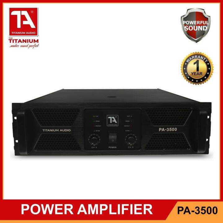 Titanium Audio Amplifier PA 3500 Professional Power Amplifier ...