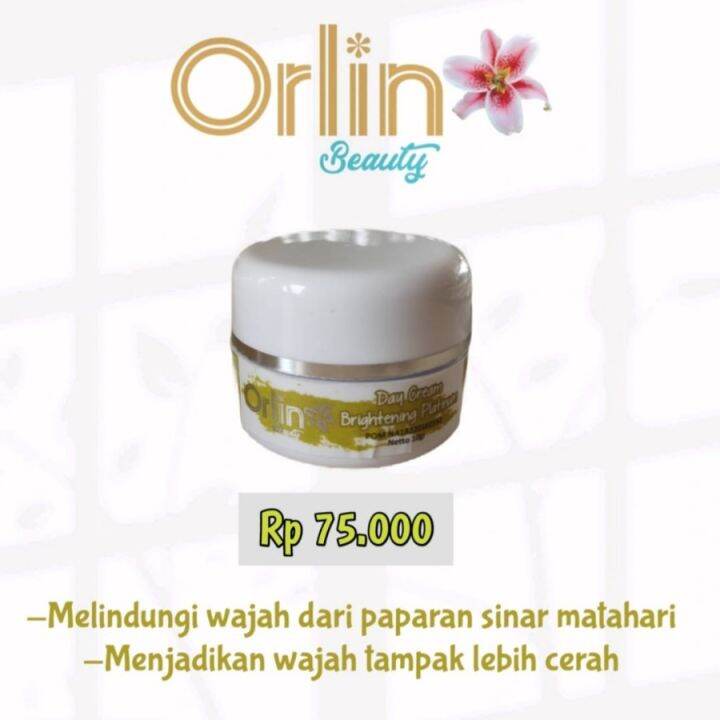 DAY CREAM BRIGHTENING PLATINUM ORLIN BEAUTY SKINCARE - KRIM GLOWING | Lazada Indonesia