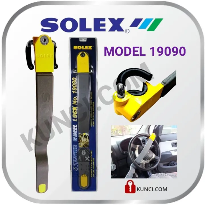 Solex 19090 Premium Car Steering Lock | Lazada