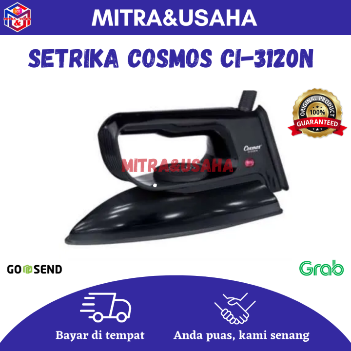 COSMOS CI-3120N JET BLACK SETRIKA LISTRIK - BERGARANSI RESMI | Lazada ...