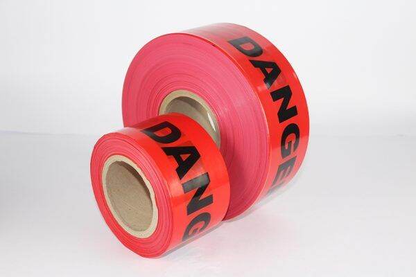 Original Croco Barricade Danger Tape size 3" x 3000ft. Heavy Duty with High Reflective Color for ...