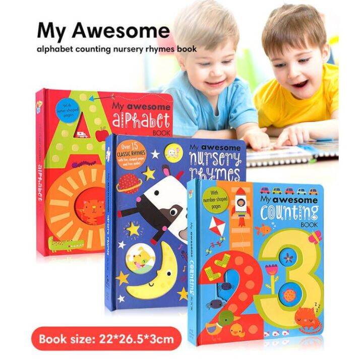 คุณภาพสูง My Awesome Alphabet Book ABC Counting 123 Nursery Rhymes ...