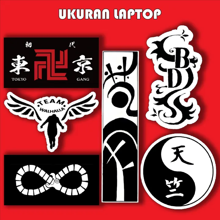 Sticker Aesthetic Stiker Tumblr Logo Geng Tokyo Revengers (Isi 6Pcs ...