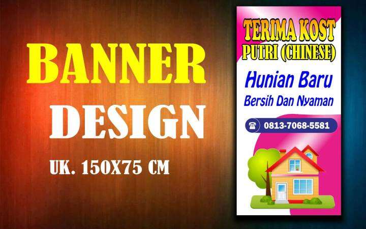Banner,Spanduk Terima kost Putri | Lazada Indonesia