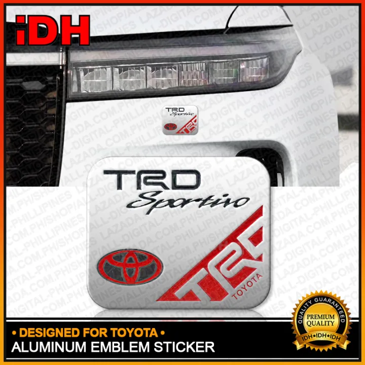 IDH Aluminum Emblem Sticker for TRD Perfect for any vehicle, truck, car ...