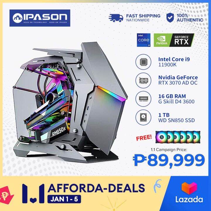 Ipason New Arrival In 11th Gen Core i9 11900K 8 Core 16 threads iGame ...