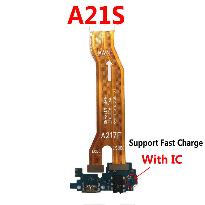 For Samsung A21S A217F USB Charging Dock Port Board With IC Connector ...