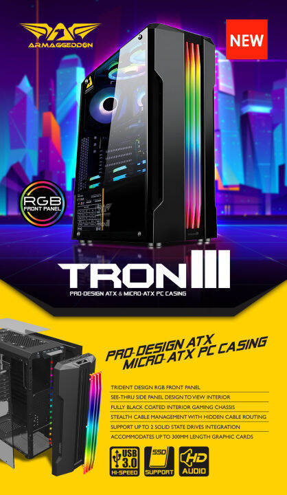 Casing Gaming Armaggeddon Tron III | Lazada Indonesia