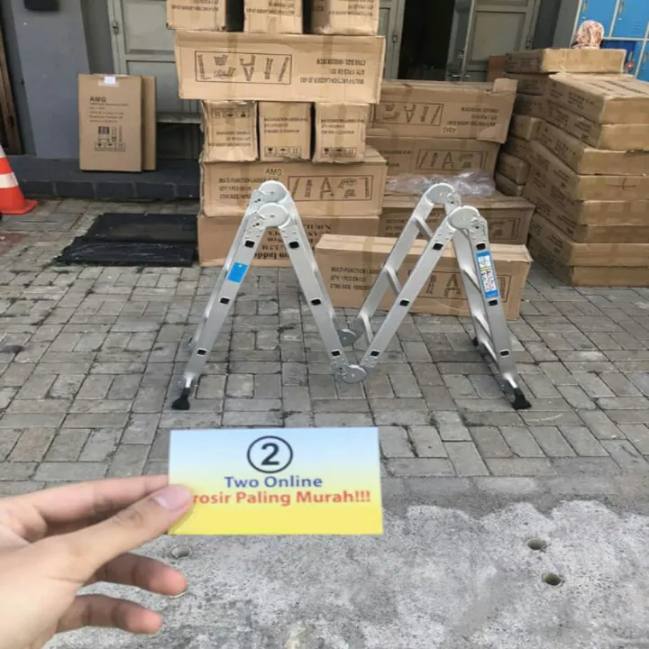 Tangga Lipat Alumunium 3,7M Tangga Lipat Alumunium MURAH Tangga ...