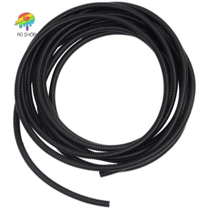 ★Hot★8mm Flexible PVC Corrugated Gas Tubing Pond Conduit Tube 7M Black ...