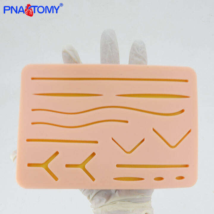 Silicone Skin Pad Suture Training Kit Wound for Surgeon Practice ...