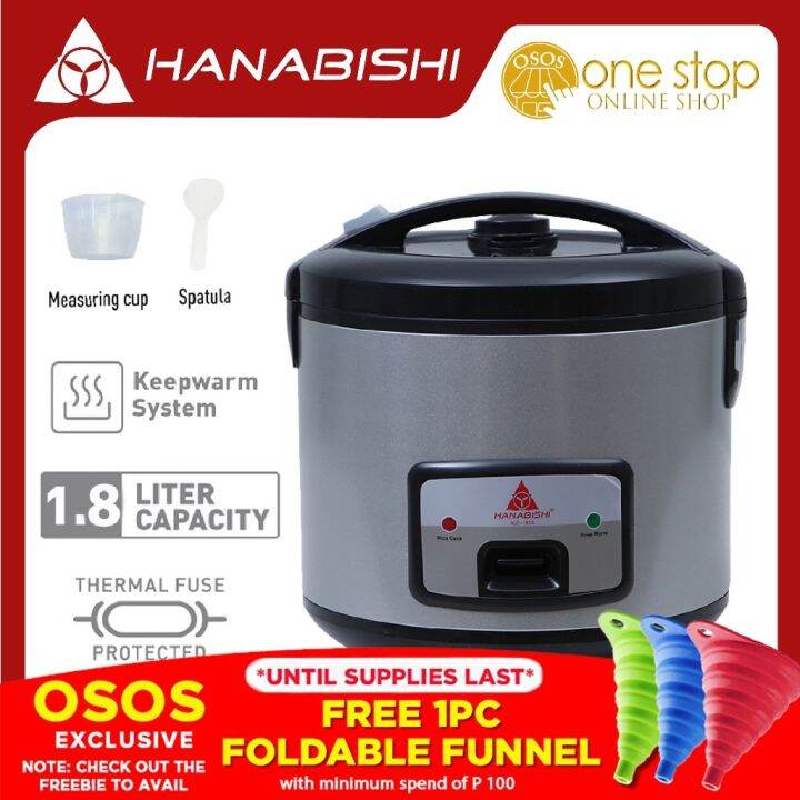Hot redsje Hanabishi Original Jar Type Rice Cooker 1.8L serves 10 ...