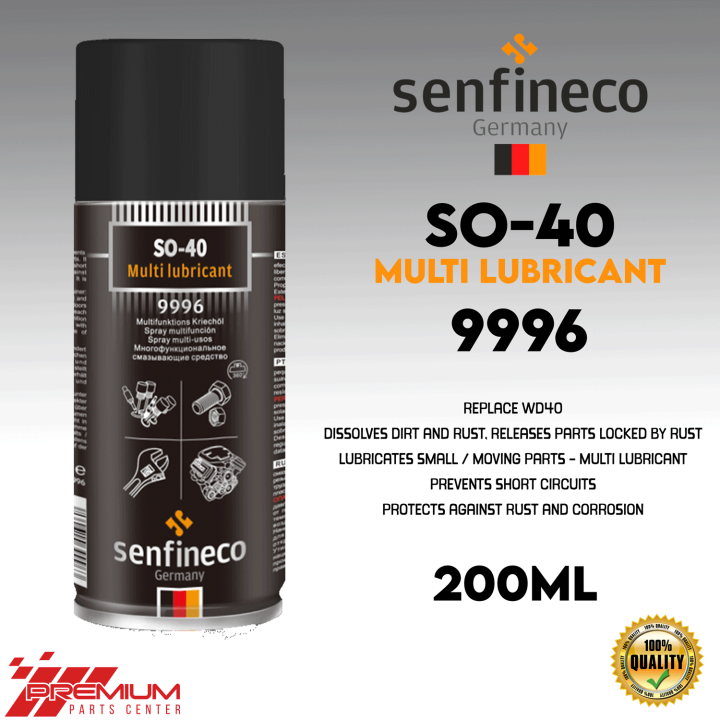Senfineco SO40 MultiLubricant - Multipurpose Lubricant 450ml / 200ml ...