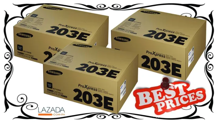 Samsung MLT-D203E Laserjet Original Toner Cartridge Set Of 3 | Lazada PH
