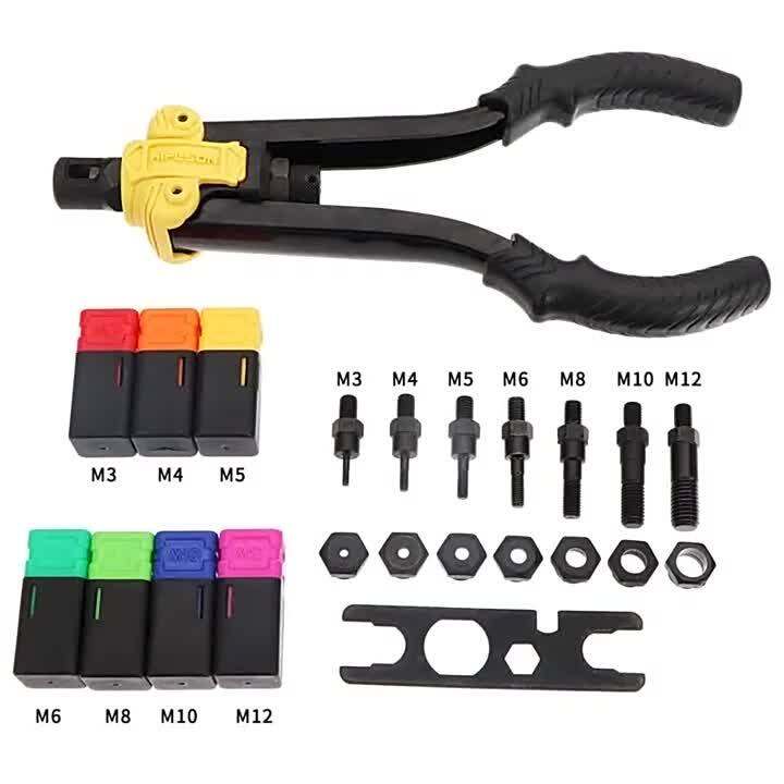 Hand Rivet Nut Manual Riveters Nut Set Insert Threaded Mandrels ...