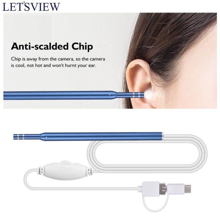 IN Letsview Ear Camera 3 in 1 720P HD Ear Scope Inspection Camera ...