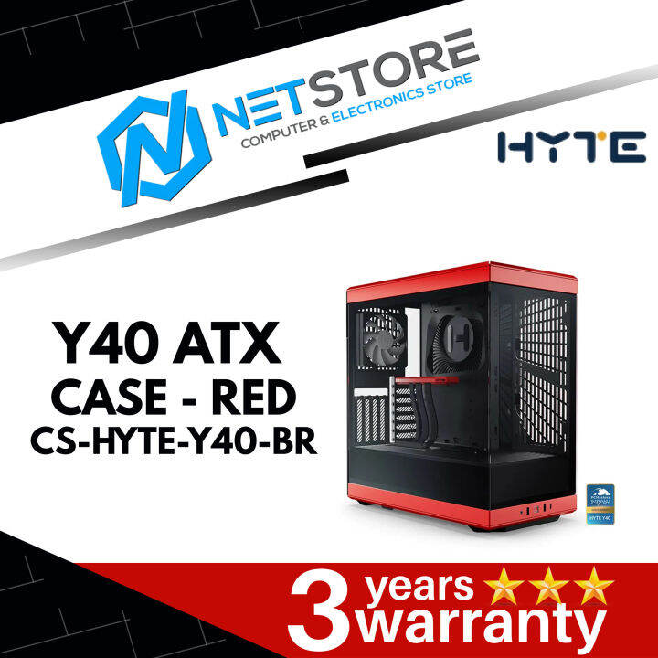 HYTE Y40 ATX CASE - RED CS-HYTE-Y40-BR | Lazada