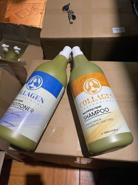 Dầu gội xả Collagen -phục hồi tóc chuyên sâu dung tích lớn 2000ml Mỹ Phẩm Tóc LEVAN | Lazada.vn