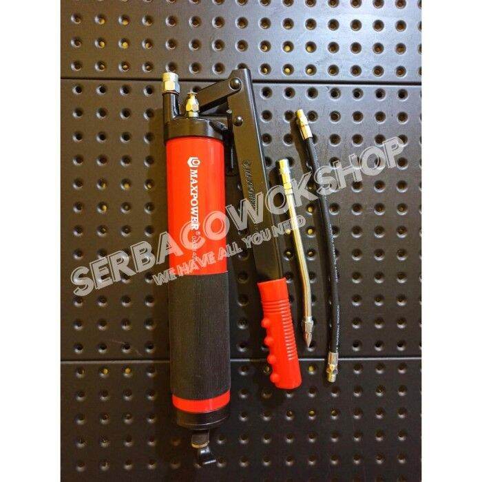 MAXPOWER Hand Grease Gun 400 CC High Pressure Gun Pompa Gemuk Tangan ...