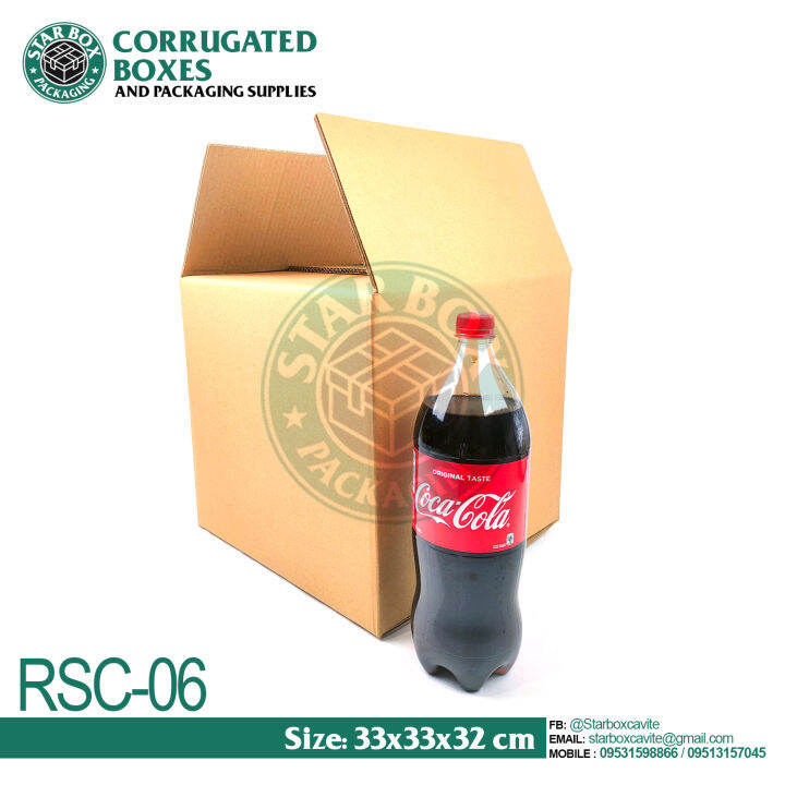 Brown Kraft RSC-06 Corrugated Shipping Box (33x33x32cm) | Lazada PH