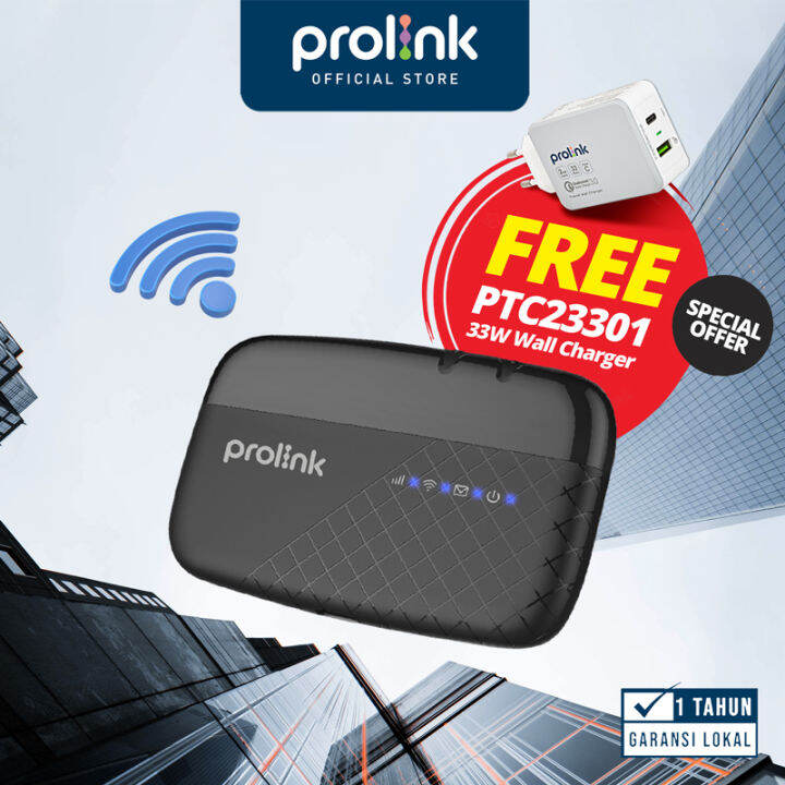 Prolink Mobile WiFi Hotspot 4G LTE N300 Modem Wireless Router l 2000mAH ...