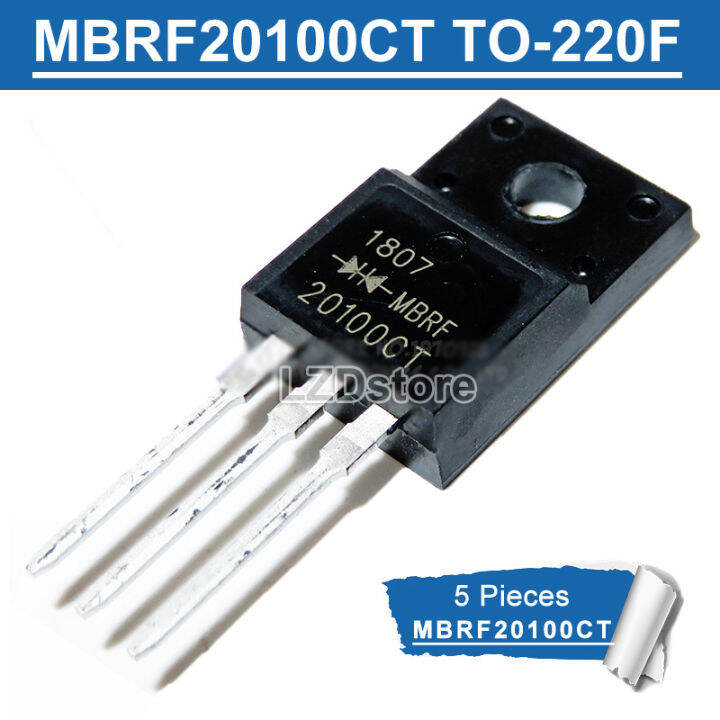 5Pcs MBRF20100CT TO-220F MBRF 20100CT MBR20100FCT TO220F 20A Schottky ...