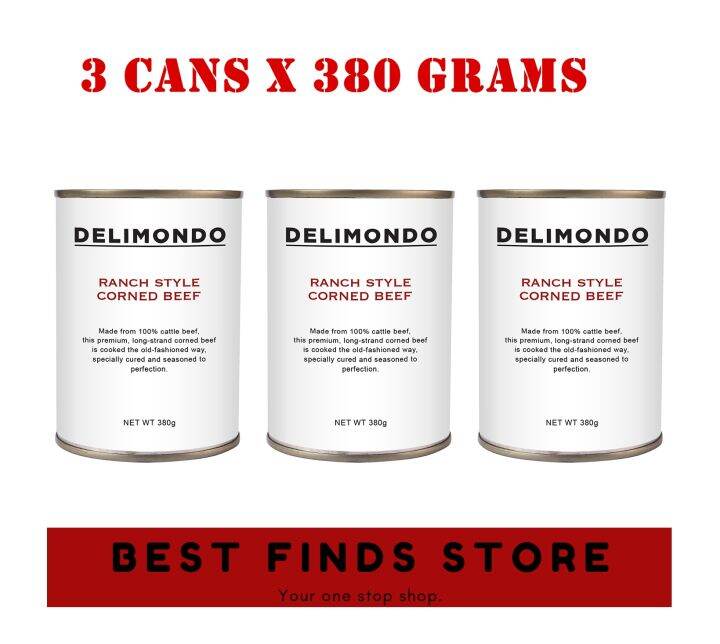 Delimondo Ranch Style Corned Beef 380 g - Set of 3 | Lazada PH