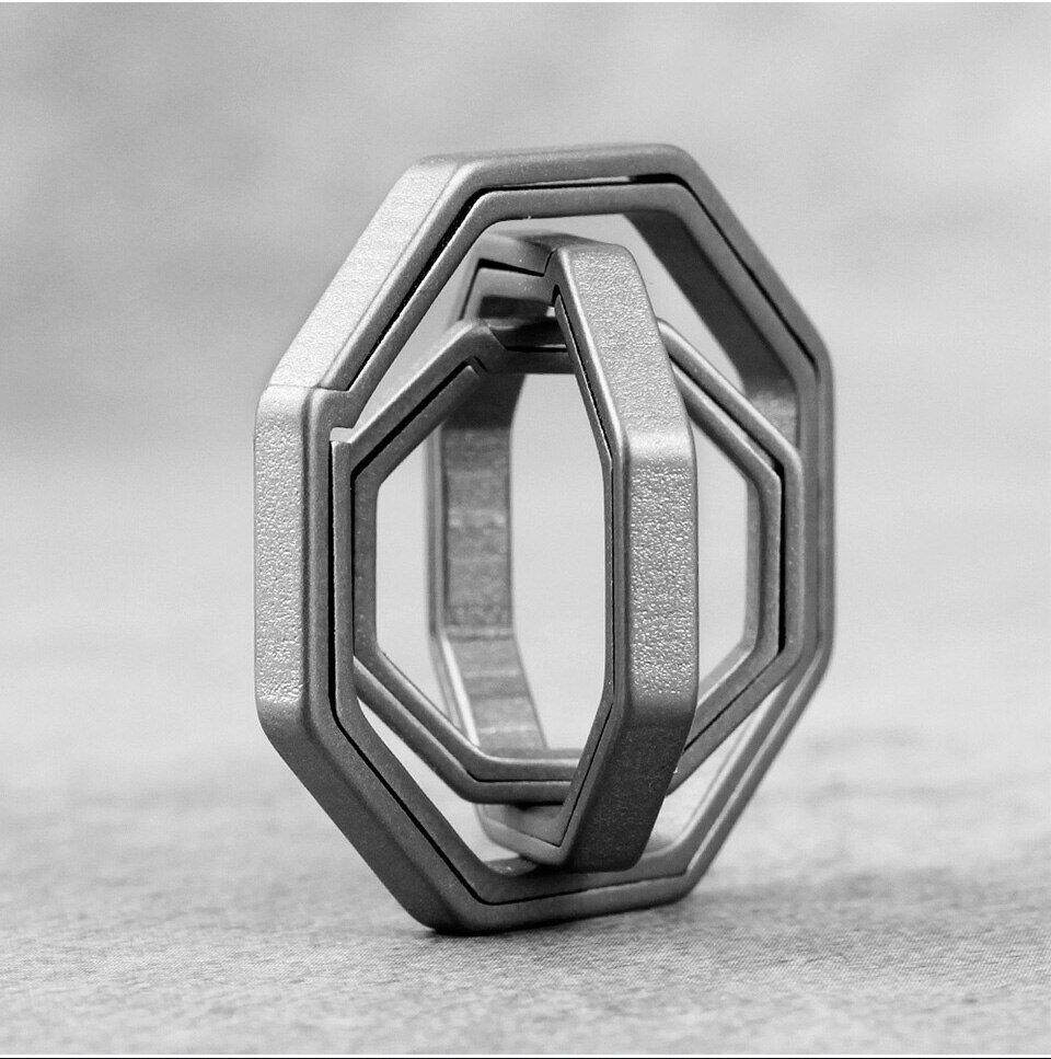 Real TITANIUM Alloy Key Keychains จี้หัวเข็มขัด Super น้ำหนักเบา Man ...