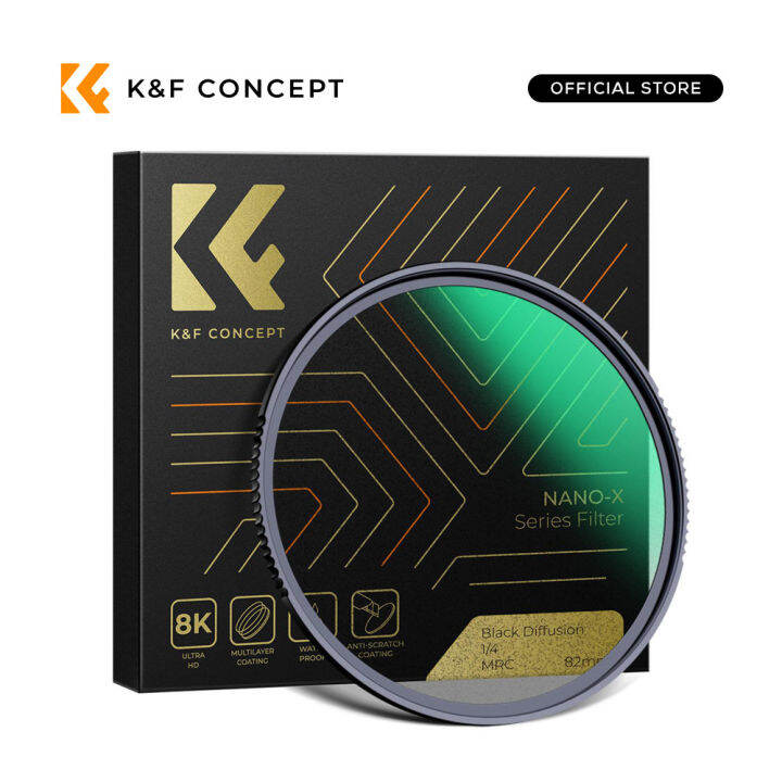 K&F Concept Nano-X Black Mist Diffusion 1/4 Special Effects Soft Filter Multi-Coated Waterproof ...