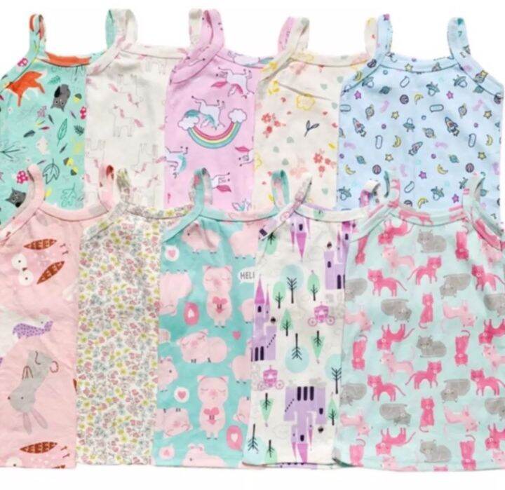 [3 pieces Cute Assorted Designs] Mall Quality Pure Cotton Fabric Spag ...