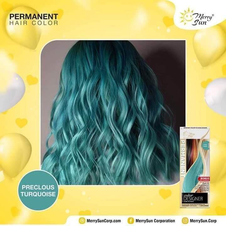 Merry Sun Permanent Hair Color PRECLOUS TURQUOISE | Lazada PH