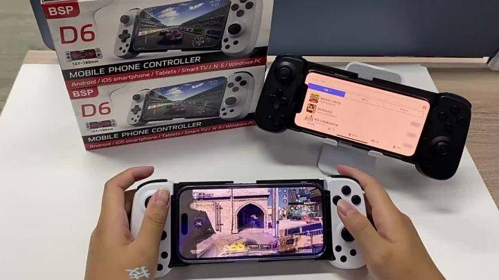 D6 จับยืดจอยสติ๊กฮอลล์ Android IOS คอมพิวเตอร์ศัพท์มือถือ Switch เกมแพดบลูทูธไร้สายสากล | Lazada ...