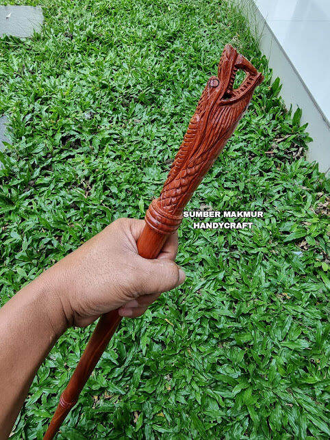 Tongkat Komando Kayu Nagasari Model Ukir Kualitas Premium | Lazada ...