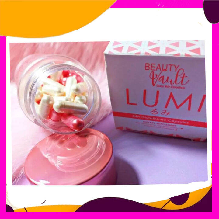 Lumi 24H Glutathione Capsules by Beauty Vault (60 capsules) | Lazada PH