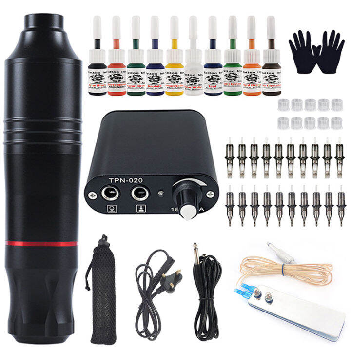 Yika Javelin Apprentice Tattoo Kit Complete Tattoo Pen Kit เครื่องสักโรตารี่สำหรับผู้เริ่มต้น ...