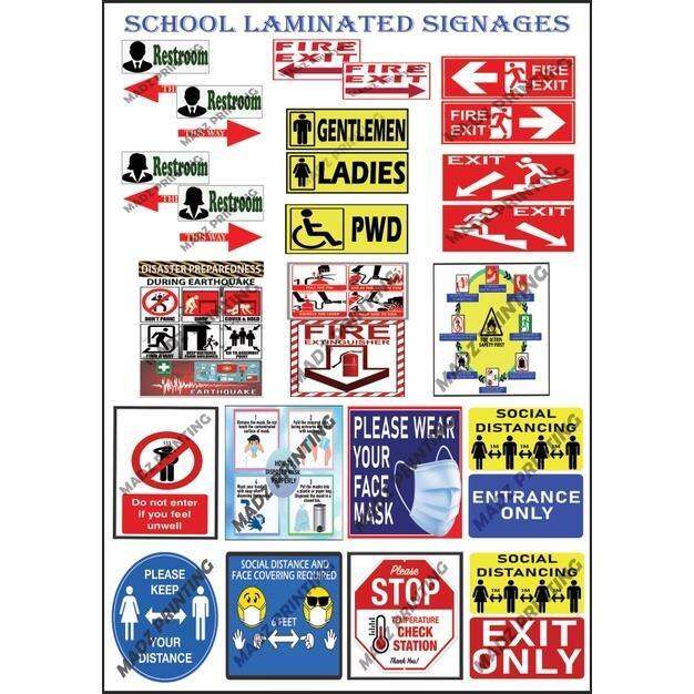 【COD】 A4 SCHOOL LAMINATED SIGNAGES Photopaper 200 gsm print out | Lazada PH