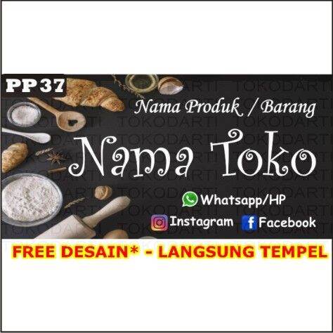 STIKER PERSEGI PANJANG PP37 ISI 50 | STIKER PRODUK | STIKER KEMASAN ...