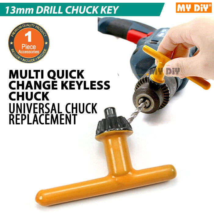 MYDIYHOMEDEPOT - 3PCS 13MM DRILL CHUCK SET / 2PCS 12MM KEYLESS DRILL ...
