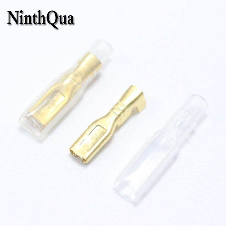 100sets Faston Crimp Terminal Female Connector With Transparent Sheath ...