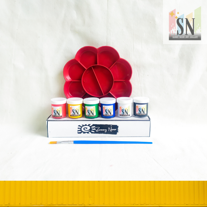 Cat Lukis Arilik Lengkap Dengan Kuas Dan Palet Siap Pakai - By SUNNY ...