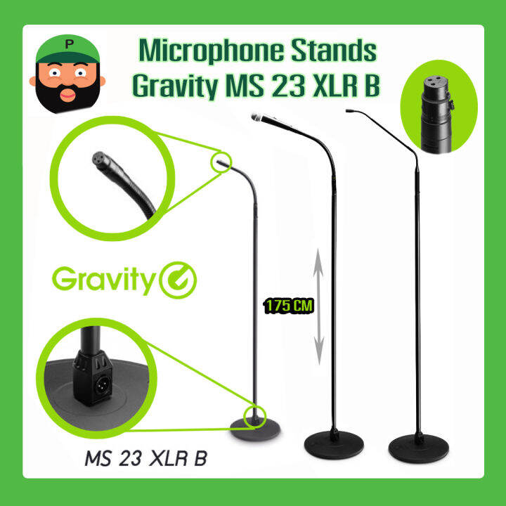 ขาตั้งไมโครโฟน Gravity GMS 23 XLR B(สูง169cm.) มีเก็บเงินปลายทาง | Lazada.co.th
