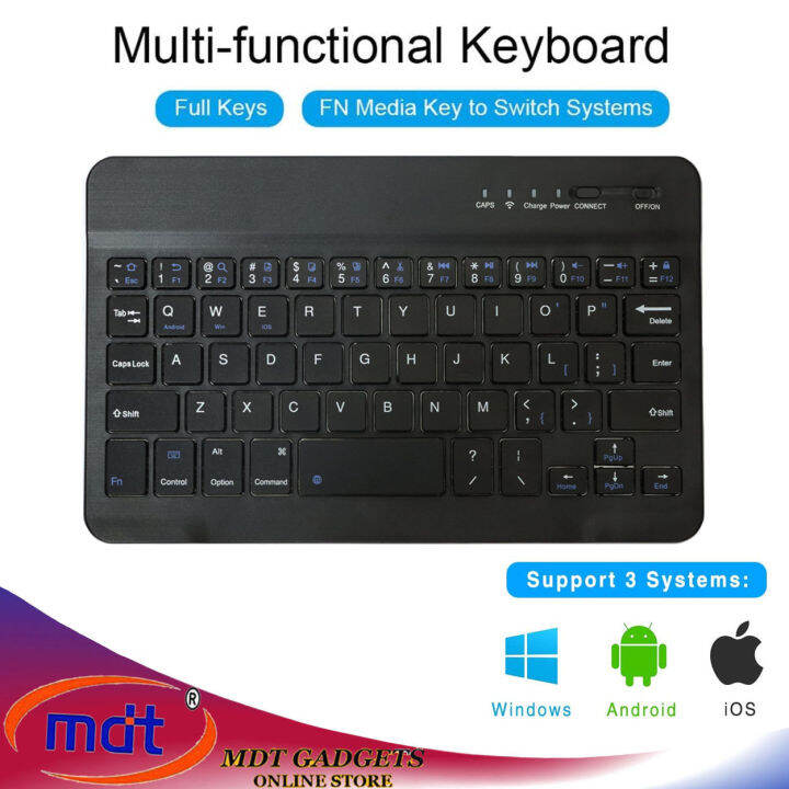 Mini Wireless Bluetooth 3.0 Keyboard, Ultra-Slim Portable Keypad ...