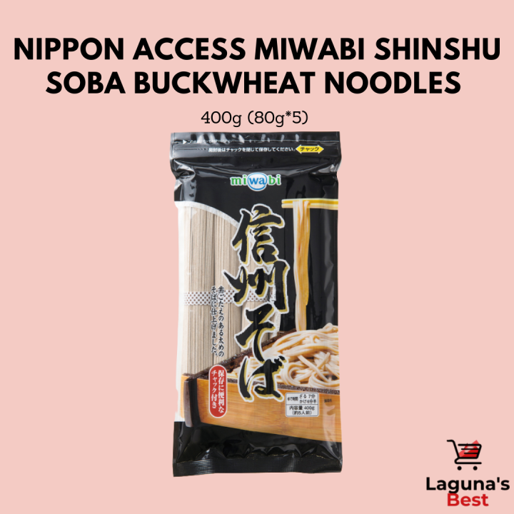 Nippon Access Miwabi Shinshu Soba Buckwheat Noodles 400g (80g*5) | Lazada PH