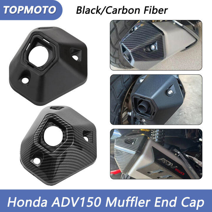For Honda ADV150 ADV 150 ADV160 2019-2022 2023 Motorcycle Exhaust Pipe End Cap Cover Carbon ...