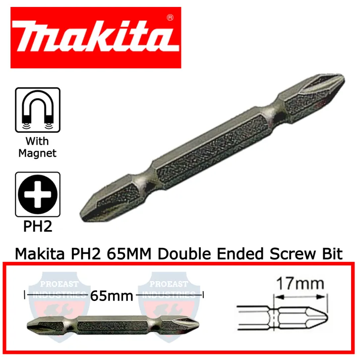 MAKITA PH2 65mm +/+ Double Ended Phillips Magnetic Screwdriver Bit Power Bit D-33679 | Lazada