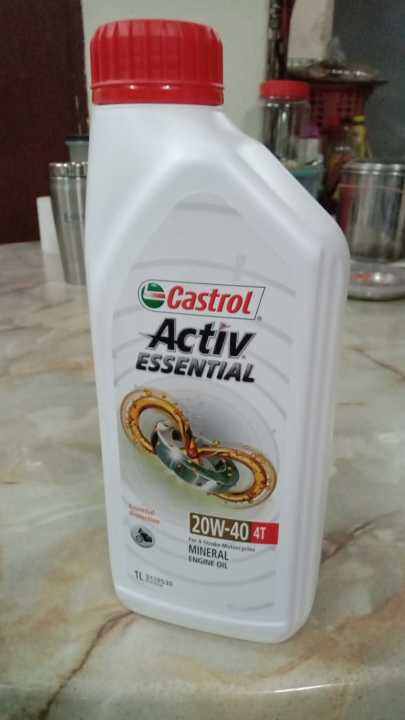 Castrol Activ Essential 20W-40 4T Mineral Engine Oil (1L) | Lazada